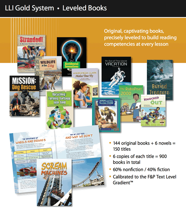 Fountas & Pinnell Leveled Literacy Intervention (LLI) Gold System